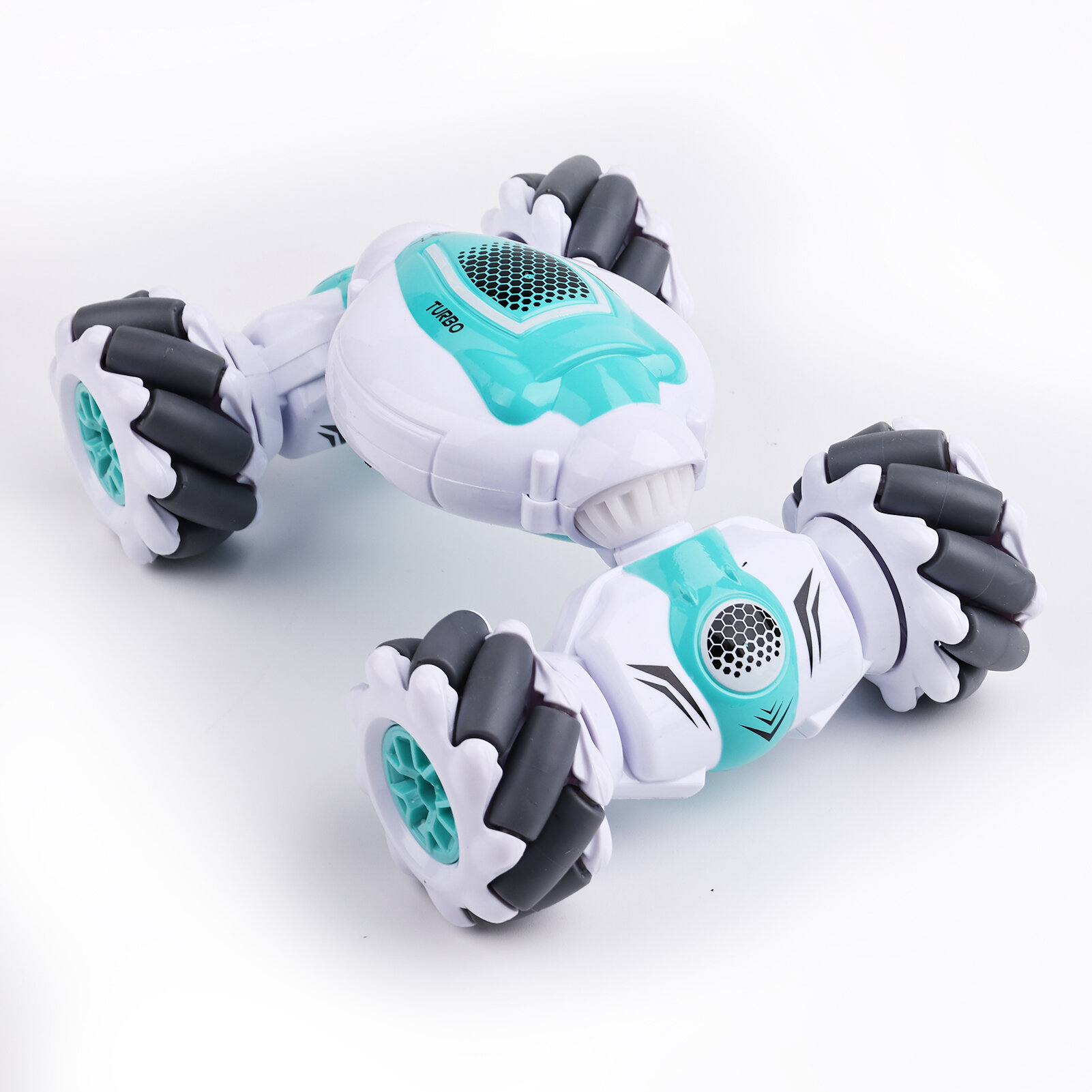 RC Stunt Car S-012 с пультом управления и сенсорным часом, деформируемый электрический игрушевой автомобиль, terrain, скорость, 2.4GHz, 4WD, 360°Rotation, Whirligig, внедорожник, подарок для детей, мальчиков, день рождения, синий, зеленый (выбор),