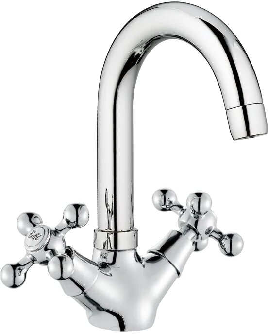 Смеситель для раковины Haiba HB19 HB1219 хром, глянцевый, кран для ванной в раковину, из латуни, с поворотным изливом