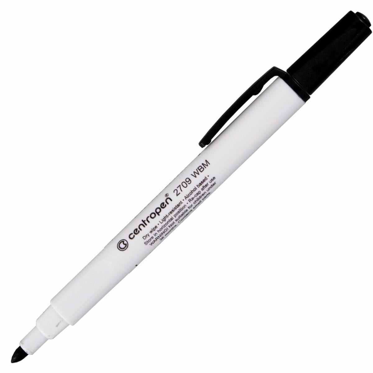 Маркер для досок Centropen 8569 (круглый наконечник, 1.8мм, черный) (527098712)