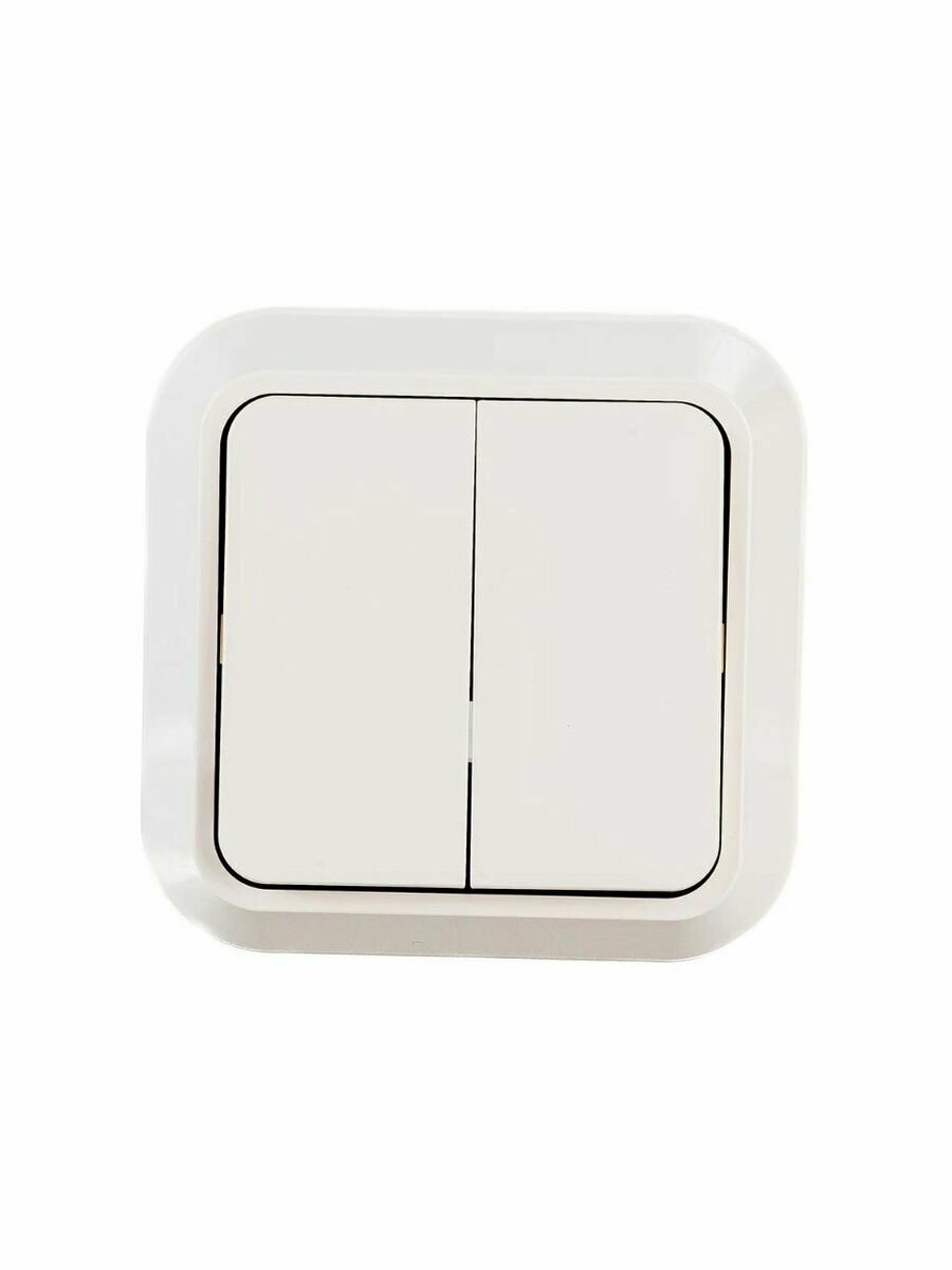 Выключатель 2-кл Makel кремовый 45203