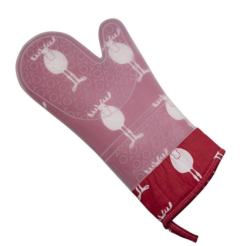 Рождественский подарок Nine Likes, бытовые термостойкие Многослойные теплоизоляционные перчатки, силиконовые