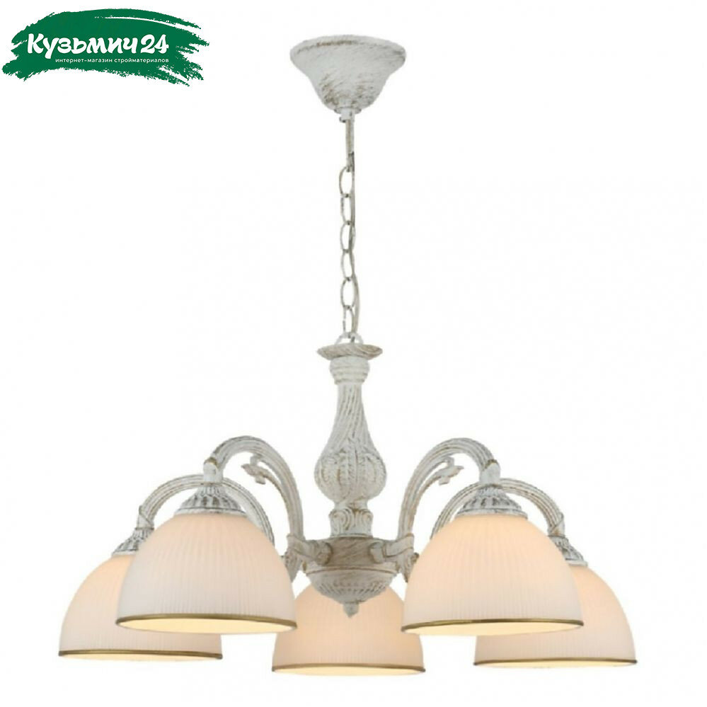 Люстра Reluce 74459-0.4-05, 5 ламп, E27, 200 Вт, стекло, до 10 кв. м