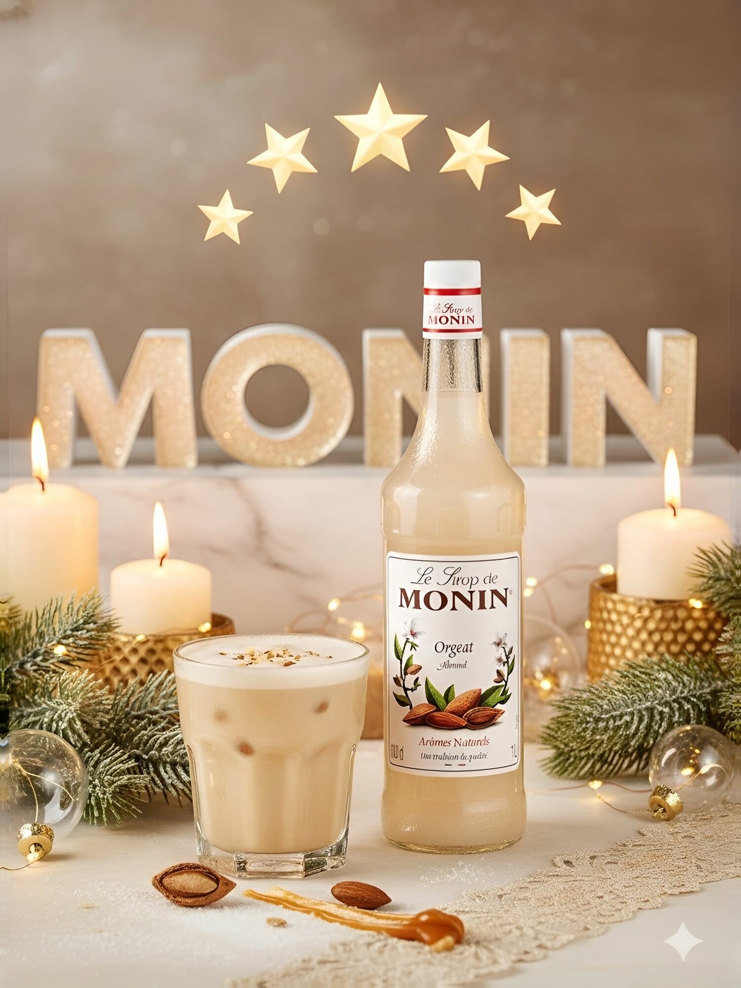 Сироп Monin Миндальный для кофе, десертов и ореховых напитков