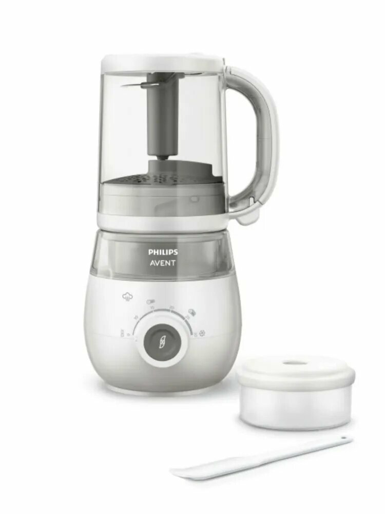 Philips Пароварка электрическая scf883/01, светло-серый, белый