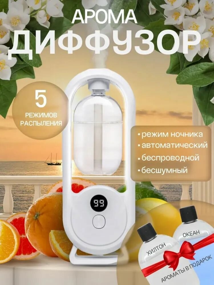 Эксклюзивный автоматический ультразвуковой диффузор для ароматизации домашнего пространства