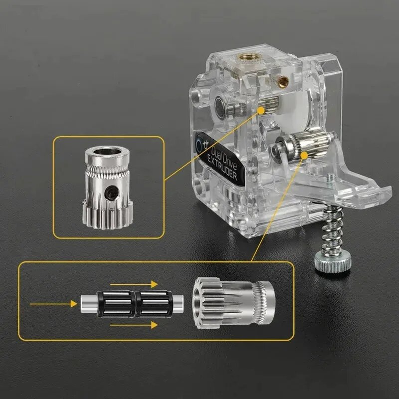 Комплект обновления экструдера из закаленной стали для 3D-принтера Prusa I3