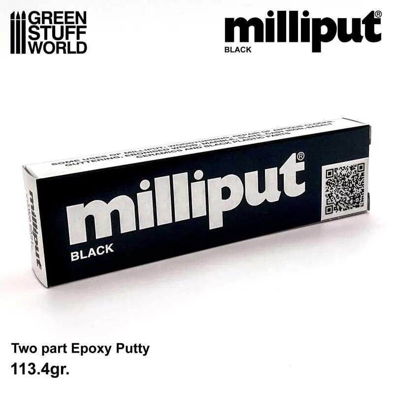 Green Stuff World: Затвердевающая паста Milliput Black