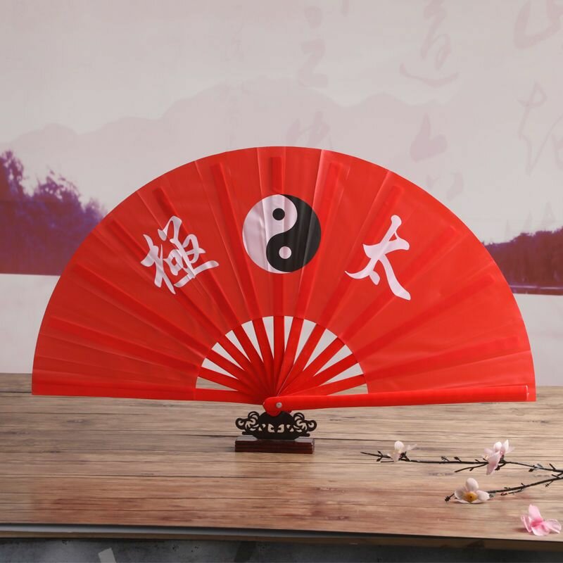 Веер для тай-чи, веер для кунг-фу, бамбуковый веер, детский танцевальный веер, складной веер, взрослый красный веер в китайском стиле, веер для начальной школы, веер для боевых искусств, звуковой веер