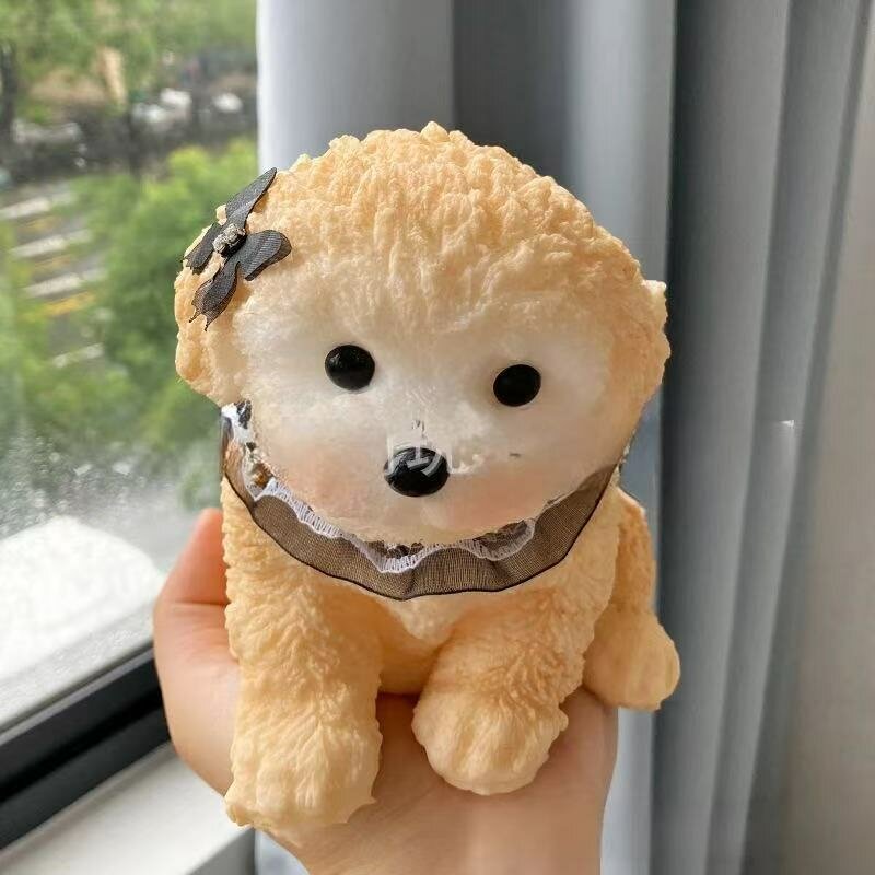 Таба сквиш Собачка, тянучка игрушка-антистресс в красивой подарочной коробке.