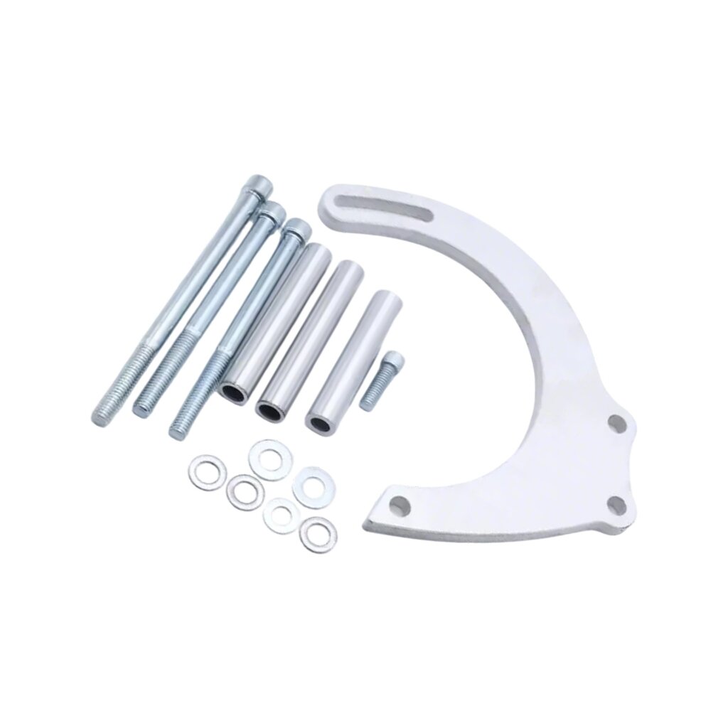 Алюминиевый Комплект Кронштейнов генератора Переменного тока Высокопрочное Алюминиевое Длинномерное Крепление Водяного насоса Простая Установка для двигателей транспортных средств