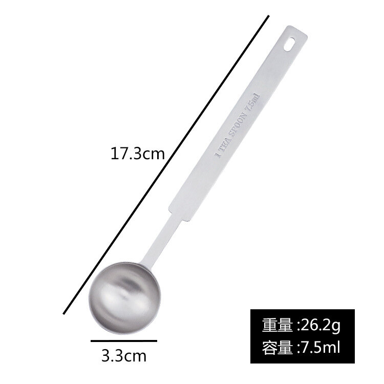 5-предметный набор мерных ложек из нержавеющей стали с шкалой для выпечки, кофе, молочной смеси от фабрики Yangjiang