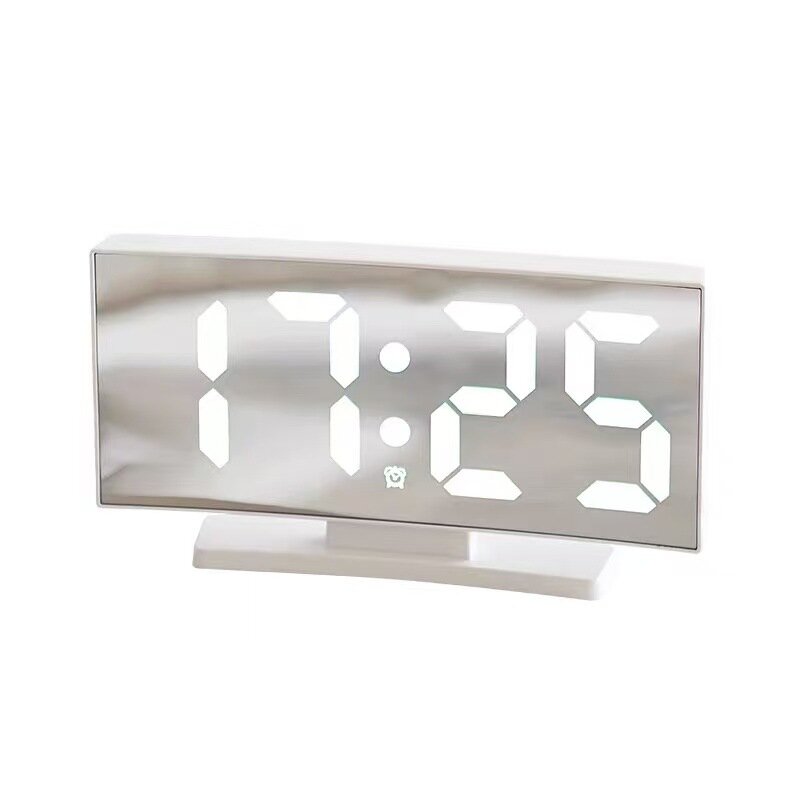 Горячая продажа будильника, простой настольный электронный часы, LED зеркало, ночник, цифровые часы, часы для студенческого общежития, прикроватные часы