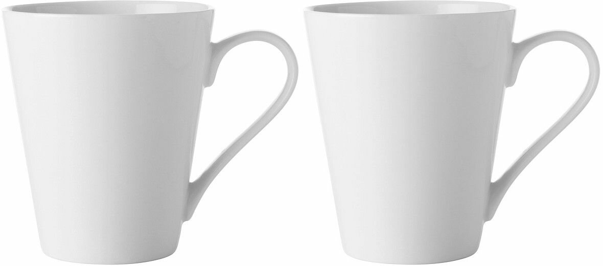 Набор из 2 кружек Maxwell & Williams Белая коллекция 300 мл, фарфор, чашки для чая и кофе 2 шт