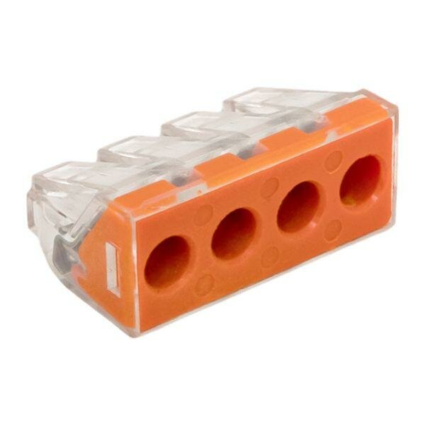 Клемма СМК 773-174 с пастой 4 отверстия 2.5-6.0мм2 уп.50шт. PROxima EKF plc-smk-773-174