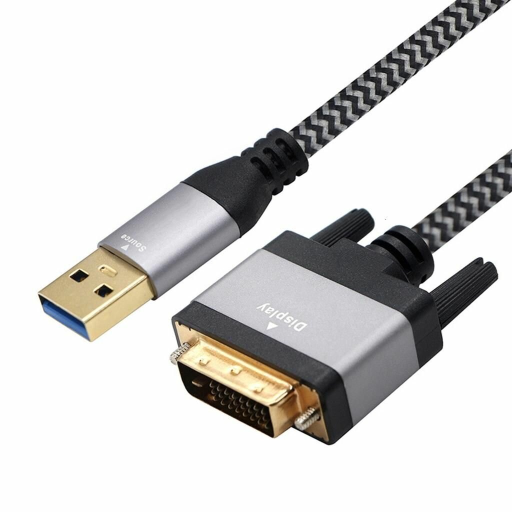 Кабель USB 3.0 DVI для видео FHD