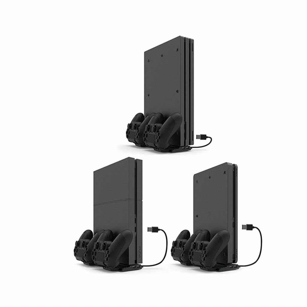 Подставка с зарядкой геймпадов Dualshock для Sony Playstation 4 PS4 Fat, Slim, Pro