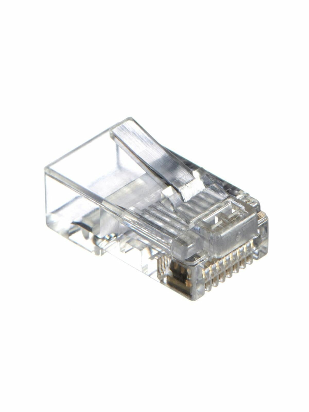 Коннектор RJ-45 (8p8c) cat.5е со сквозным отверстием EZNetko plug (8p8c) cat.5е неэкранированный, 100 шт.