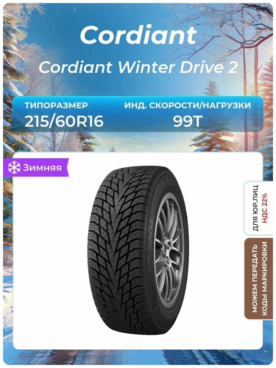 Шина Cordiant WINTER DRIVE 2