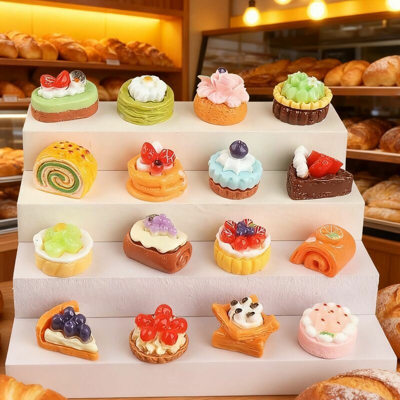 Имитационные миниатюрные еды, декоративные торты, аксессуары из смолы для рукоделия, крем-клей, материалы для изготовления чехлов для телефонов и украшений для холодильника своими руками.