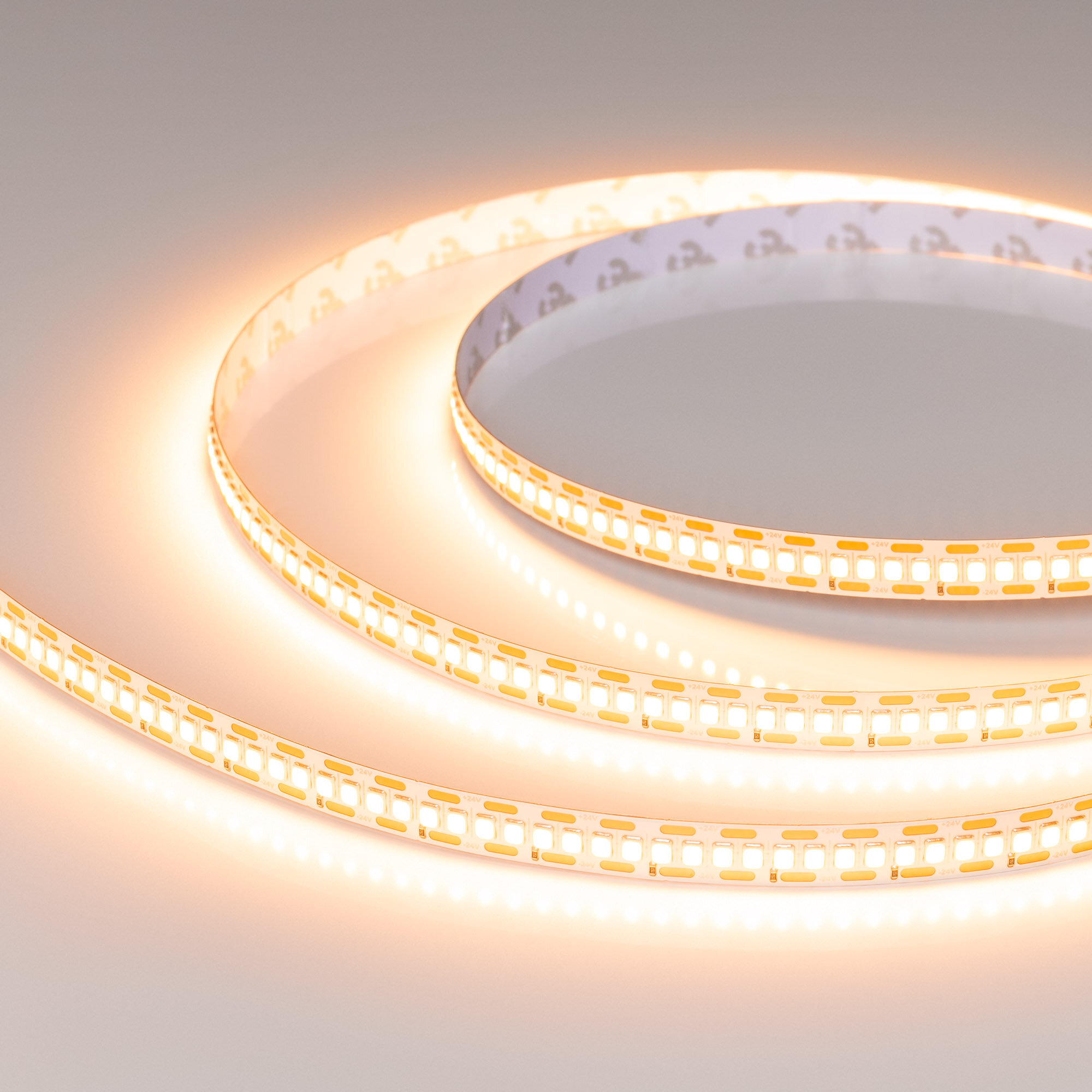 Светодиодная Лента FC-A240-10mm 24V Warm2400-CX1 (24 W/m, IP20, 5m) (Arlight, резка 1 светодиод) 059181