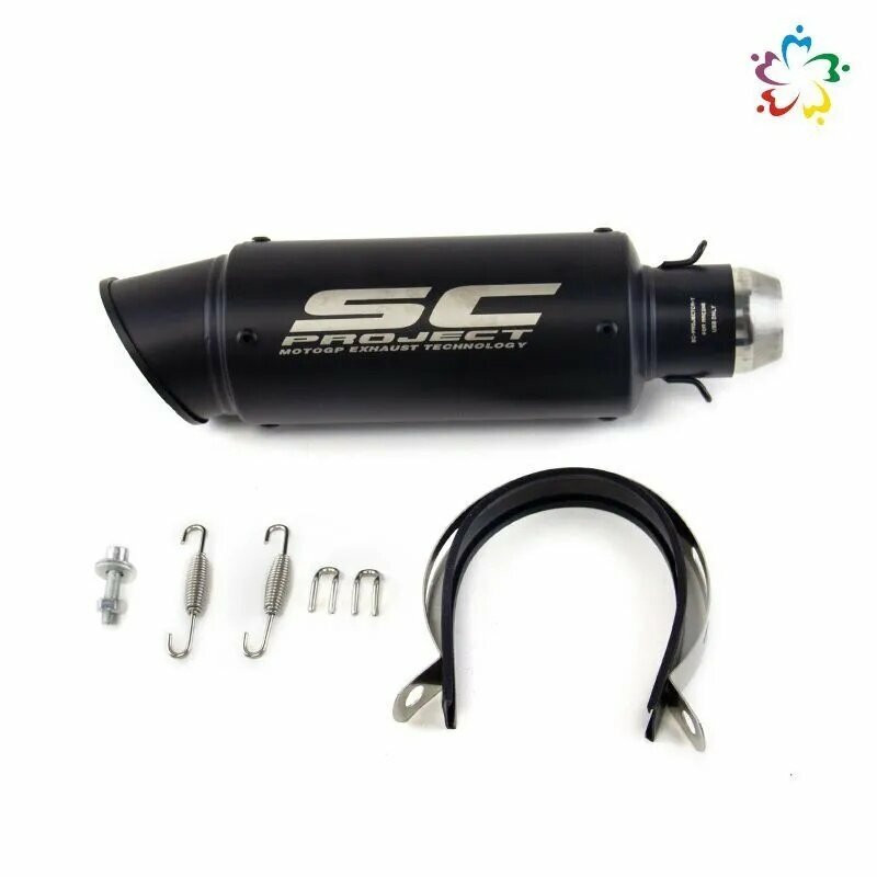 Глушитель для мотоцикла прямоток универсальный на питбайк