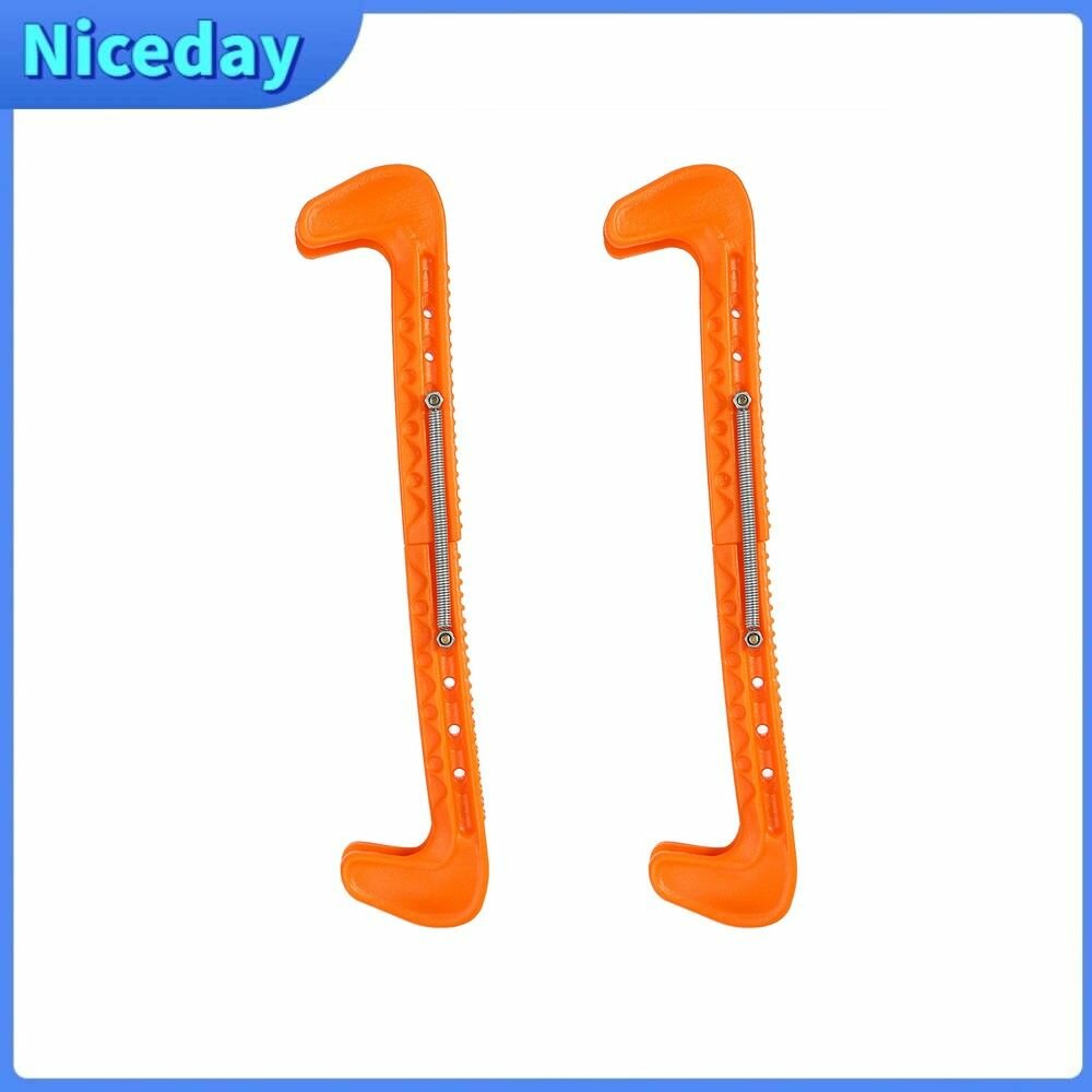 1 Пара Регулируемых Защитных чехлов Для лезвий Хоккейных коньков (оранжевый)