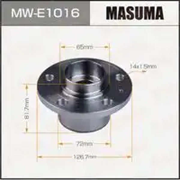 MASUMA MW-E1016 ступица колеса с интегрированным подшипником