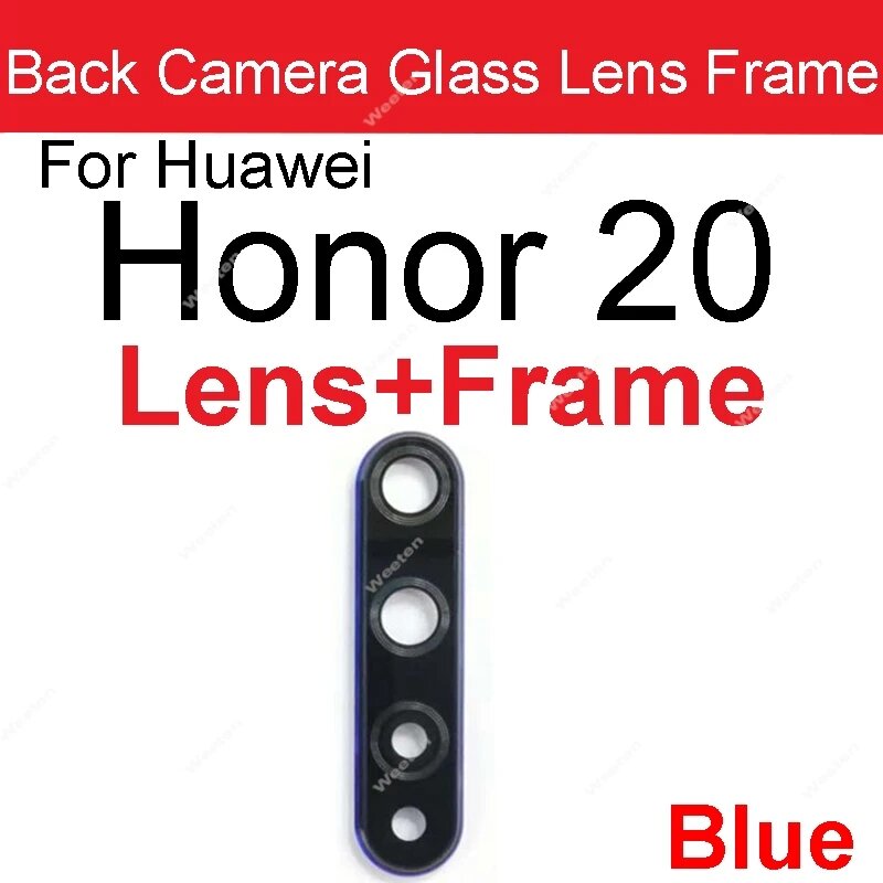 Для Huawei Honor 20 20i Pro заднее стекло объектива задней камеры стеклянная крышка Honor 20-Blue