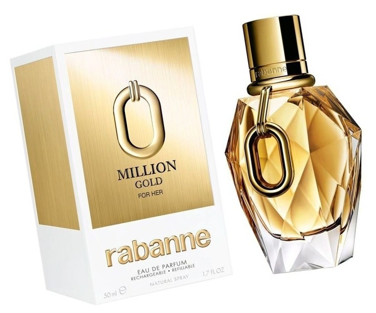 Paco Rabanne Million Gold For Her 50 мл - парфюм для женщин / Миллион Голд Фор Хер