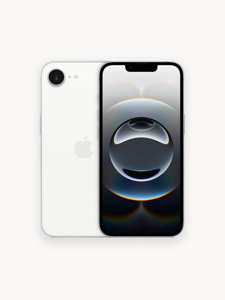 Смартфон iPhone 16e 128GB White Sim+E-Sim