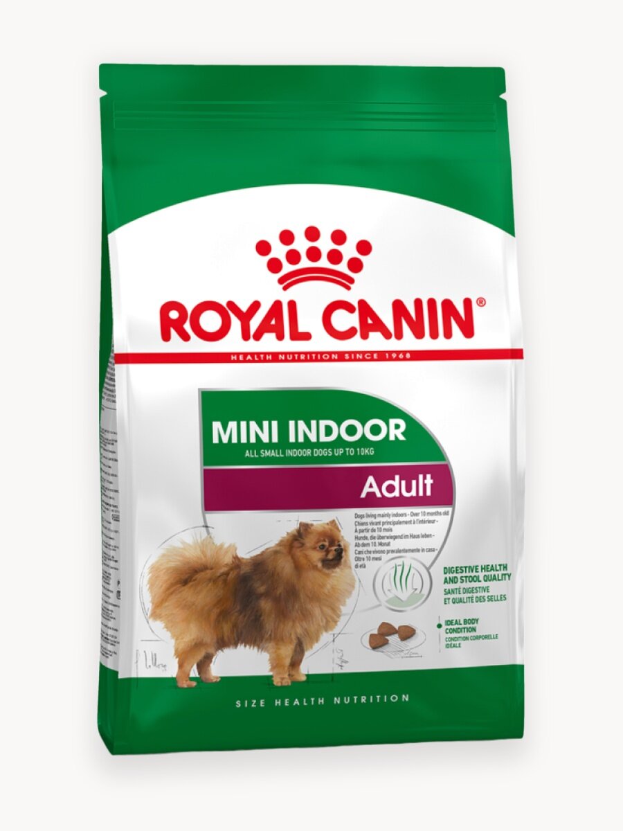 Сухой корм для собак Royal Canin Mini Indoor Adult для миниатюрных пород, 500 г