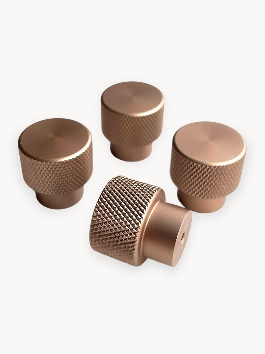 Ручки для мебели "Кнопка", для кухонного гарнитура, медного цвета, 4 шт