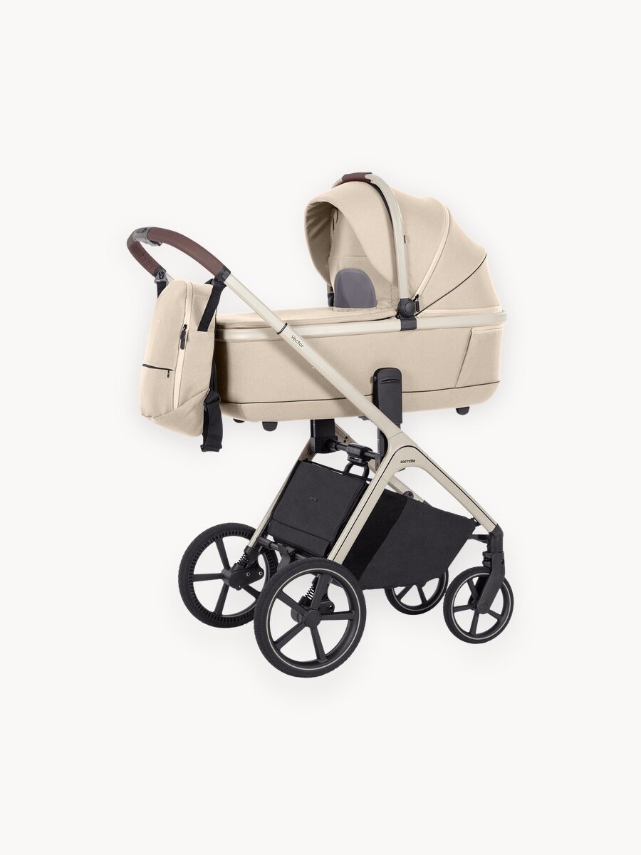 Детская коляска 2в1 Carrello Vector, цвет Seashell Beige (Кремовый), артикул производителя CRL-6550