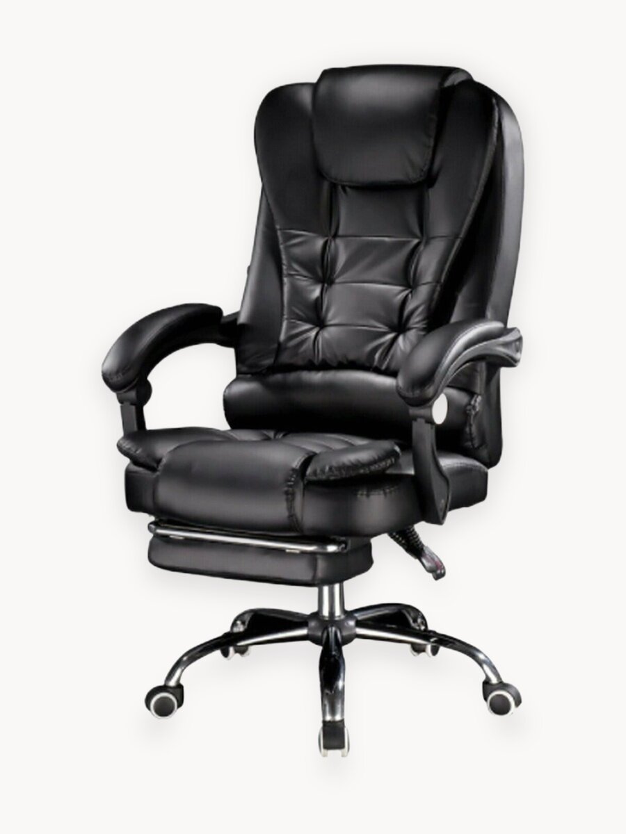 Кресло компьютерное руководителя кожаное