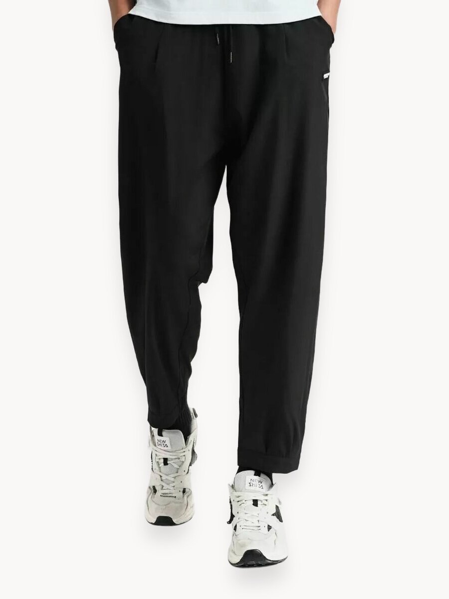 Брюки бананы свободные мужские укороченные