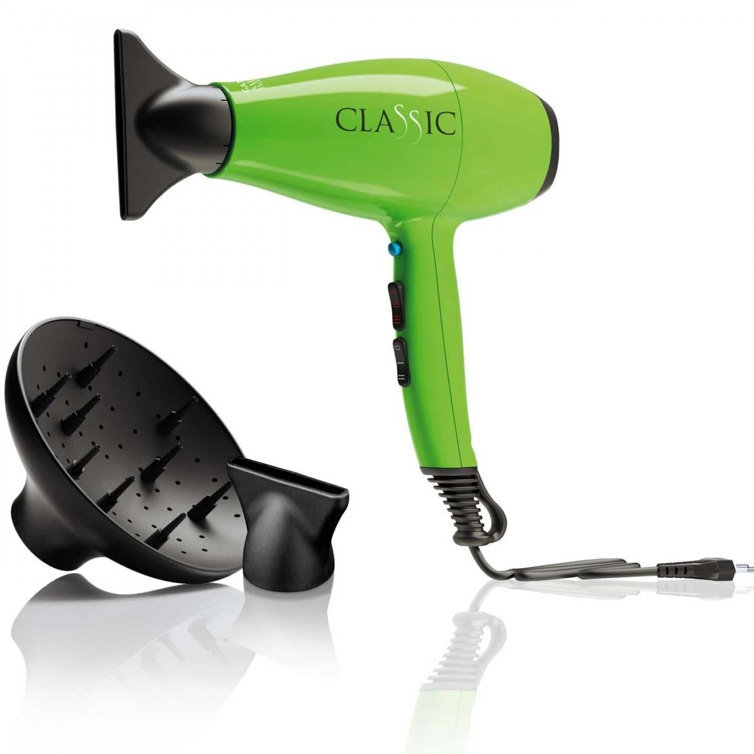 Профессиональный фен Ga.Ma "Classic Green", 2 скор
