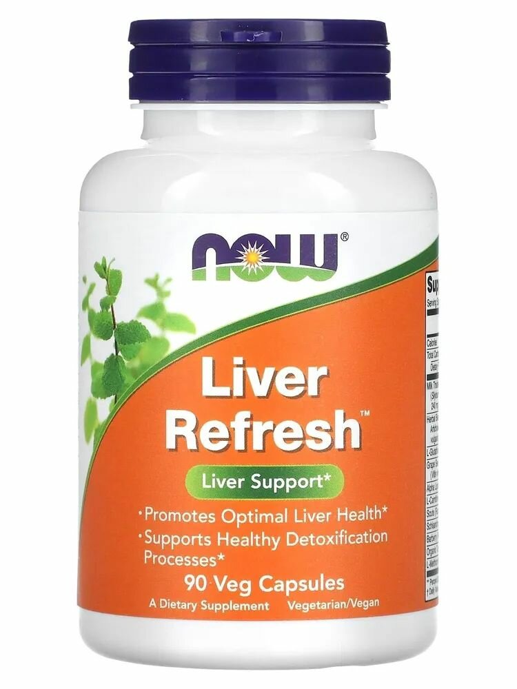 NOW Foods, Liver Refresh, 90 растительных капсул