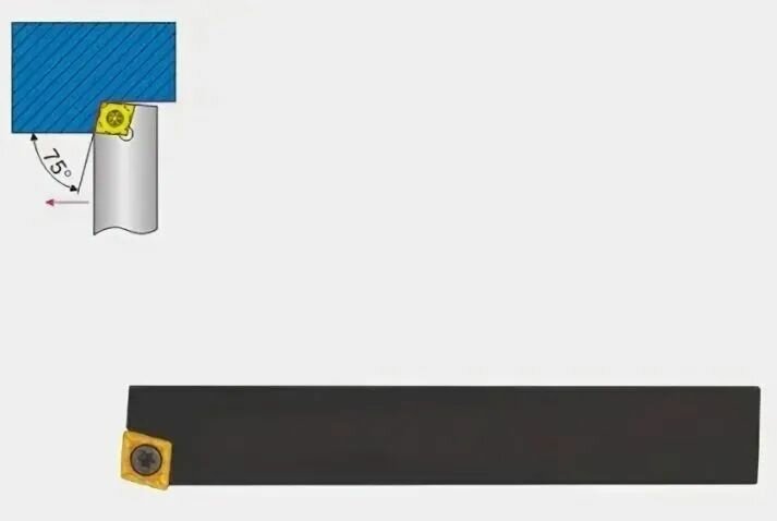 SCBCR2020K09 Резец токарный для наружного точения без пластин