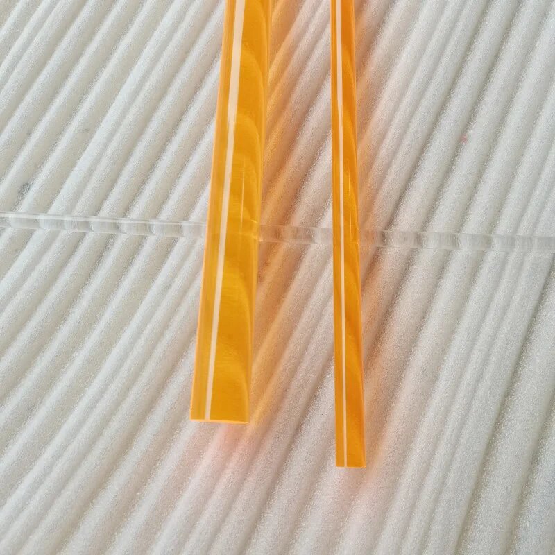 Цветной акриловый стержень ПММА 495 мм 10x495mm 2pcs, Orange