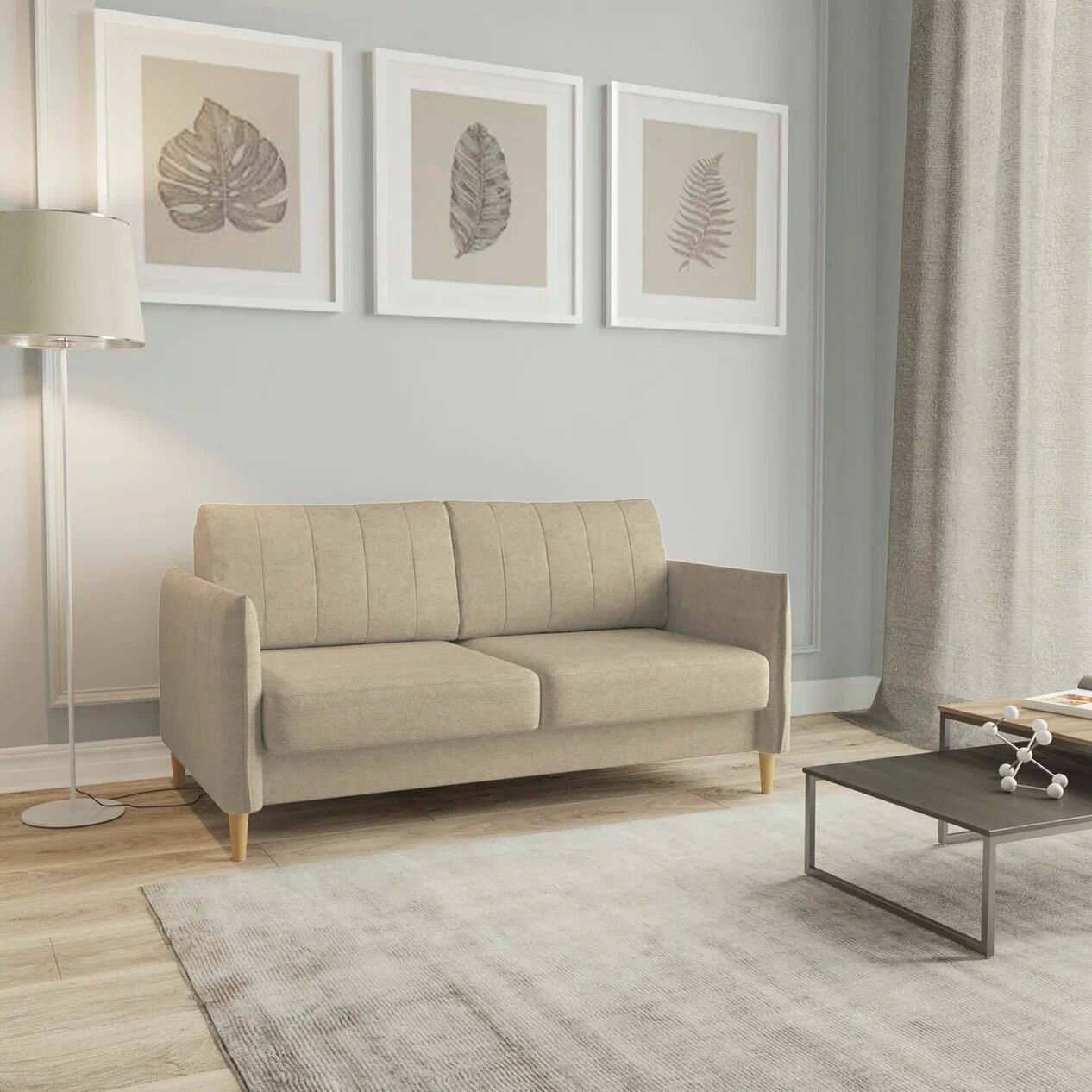 Диван-кровать 2х местный VALENCIA, механизм Пантограф, 162х98х96 см