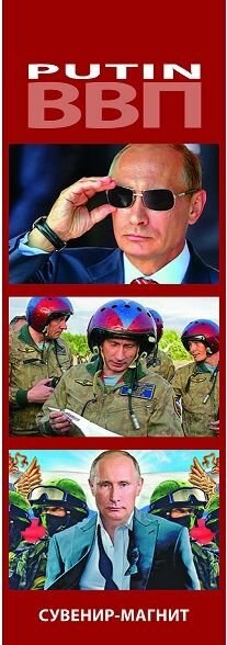 Подарочный набор 3 магнита на холодильник Президент России Владимир Путин