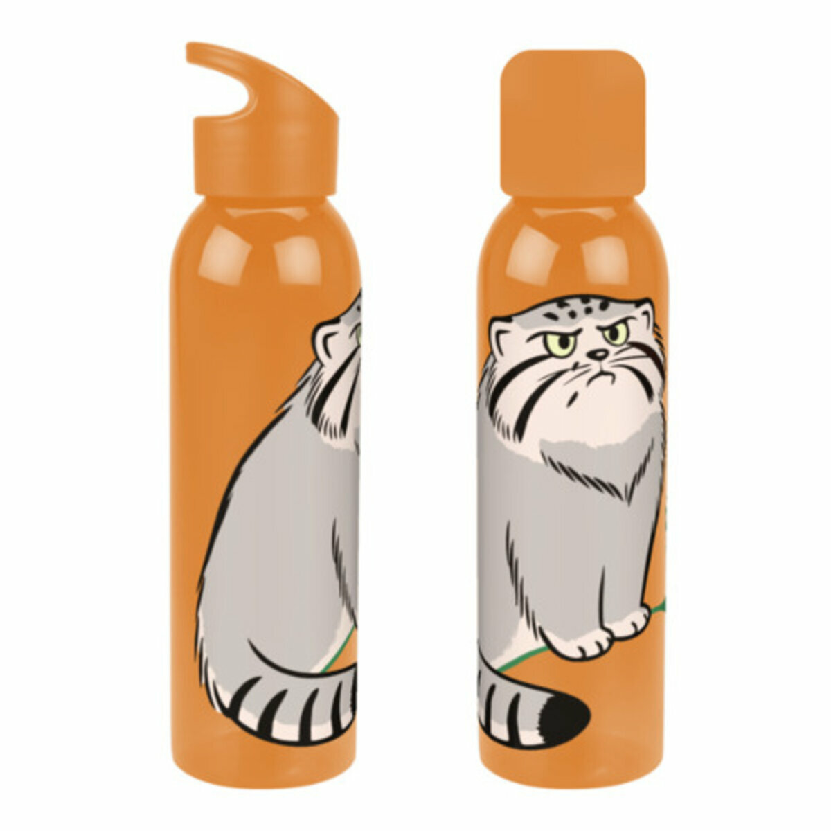 Бутылка для воды «Манул» (оранжевый)