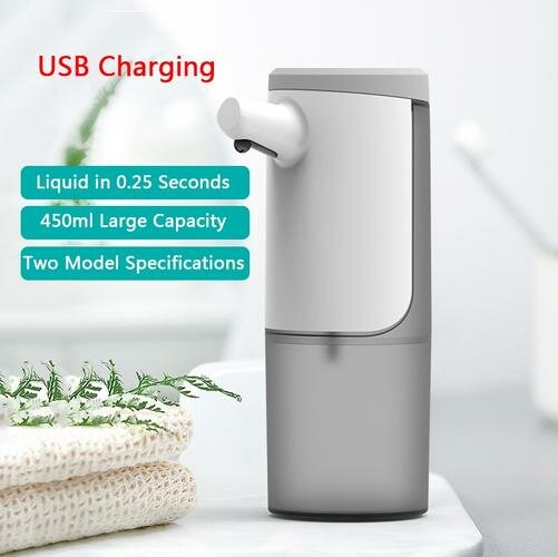 450ML Автоматизированный мыльный раствор ручной бесконтактный стерилизатор Интеллектуальный индукционный кухонный туалет