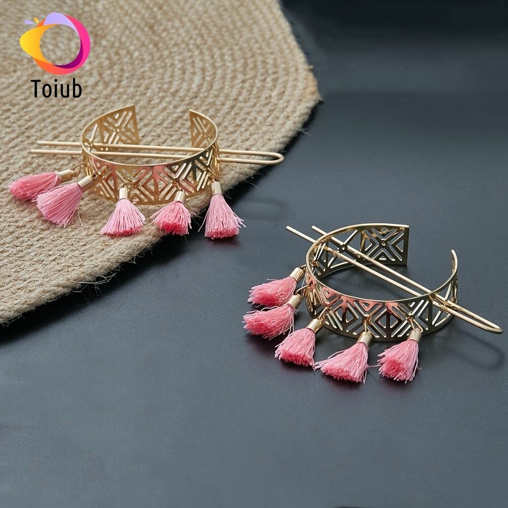 2 шт./компл. Шаровая головка, полая Ретро заколка для волос, U-образные аксессуары для волос в китайском стиле