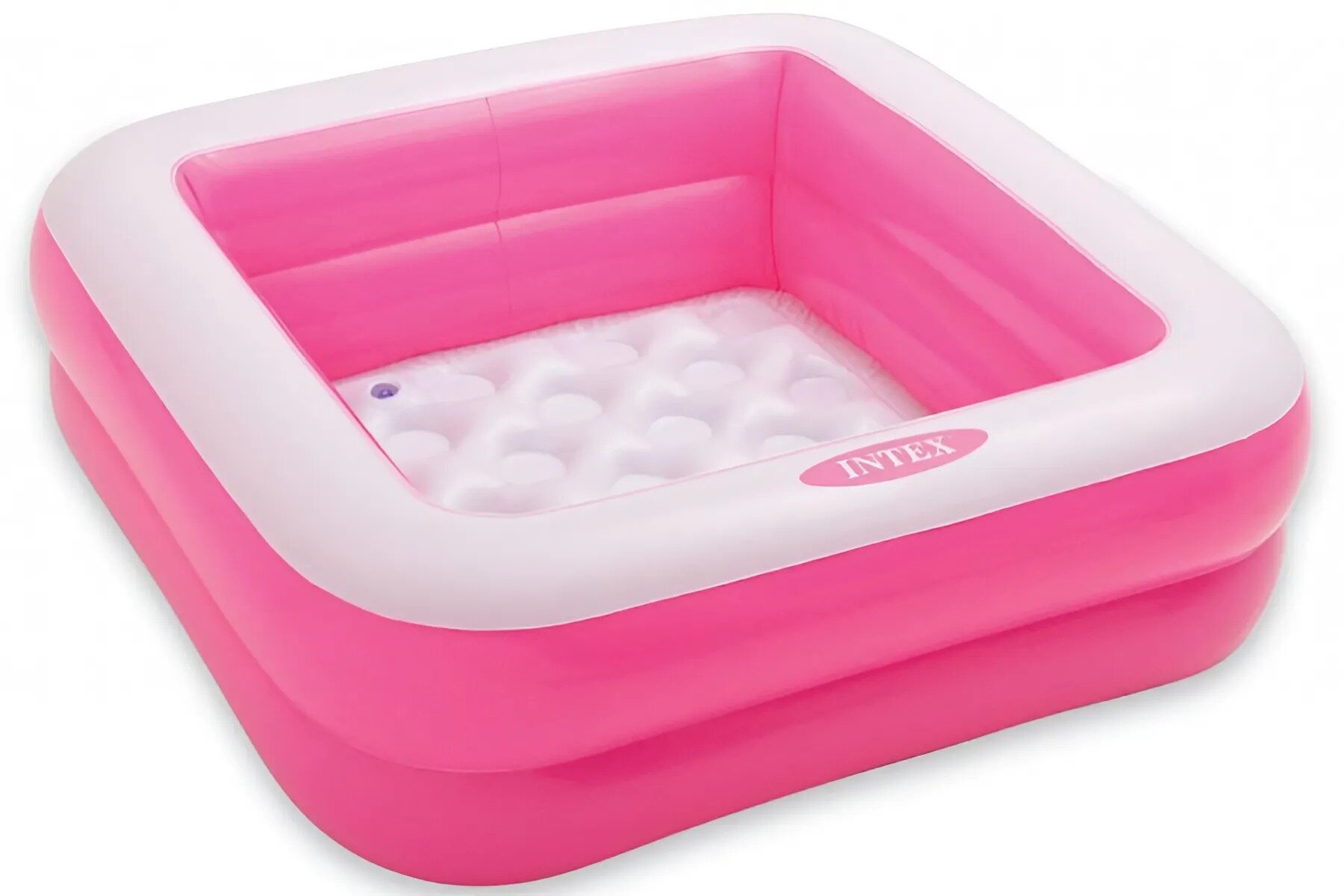 Бассейн детский надувной "Игровая коробка", 86*86*25 см, 57 л, розовый