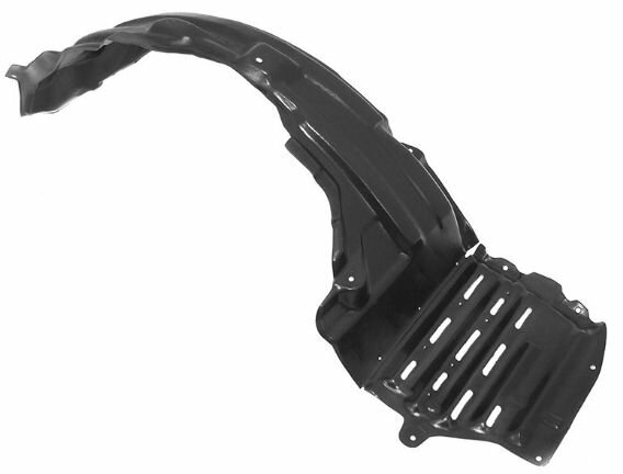 Подкрылок SAT, для Mitsubishi Lancer X 08, передний, левый, черный