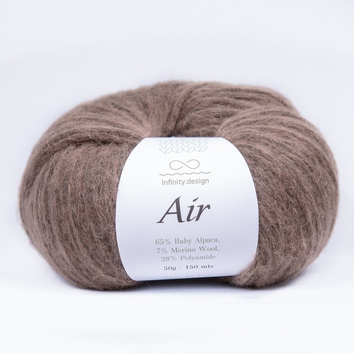 Пряжа для вязания Infinity Design Air (2652 Medium Brown)