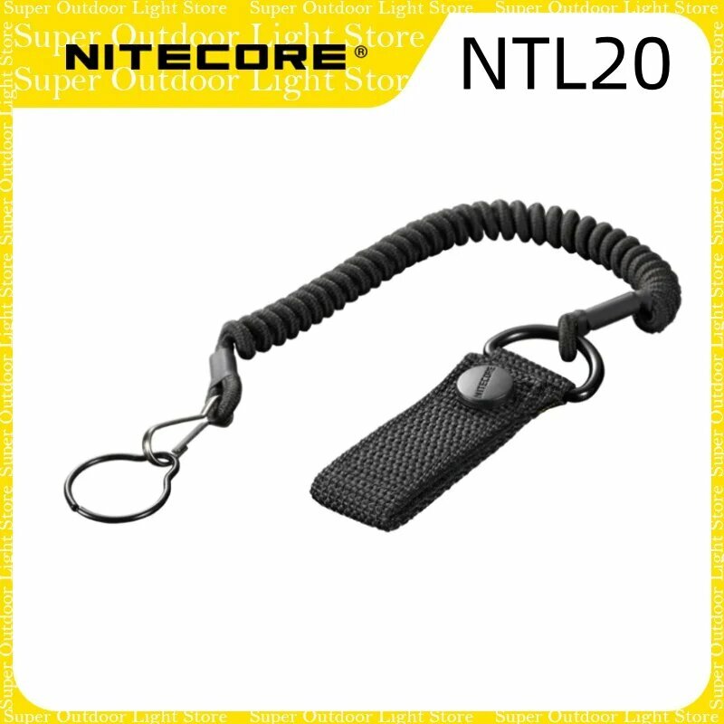 Nitecore NTL20 фонарик тактический ремешок перфорированное кольцо из нержавеющей стали страховочная веревка для лампы диаметром 25,4 мм