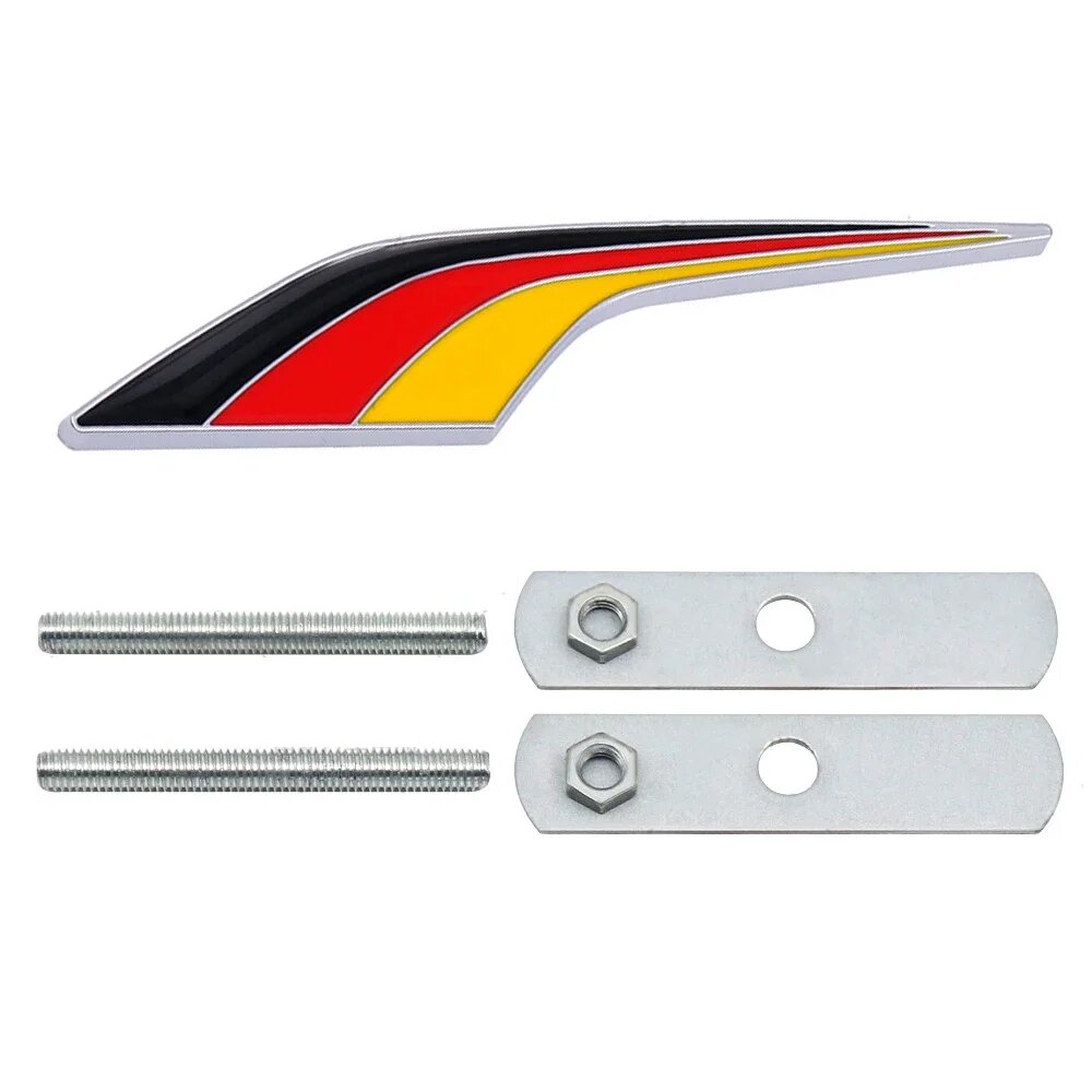 Великобритания, США, Германия, Италия, Франция, национальный флаг, металлическая передняя центральная сетка автомобиля, решетка, эмблема, значок, наклейка Germany-Silver