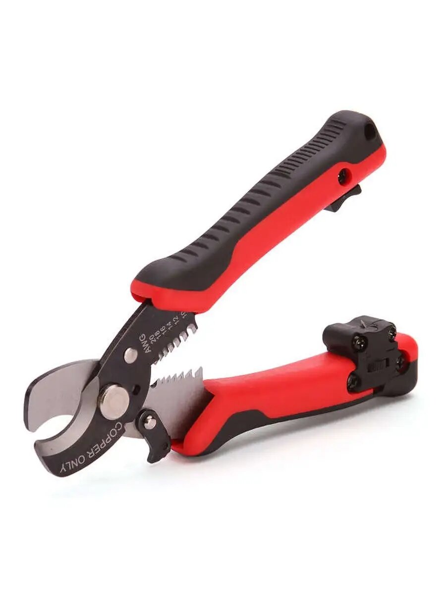 Ножницы кабельные КВТ МС-04, хром-молибден, двухкомпонентные рукоятки